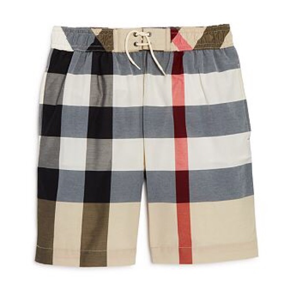 Burberry | Swim | Soldburberry Boys Nova Check Swim Trunks | Poshmark